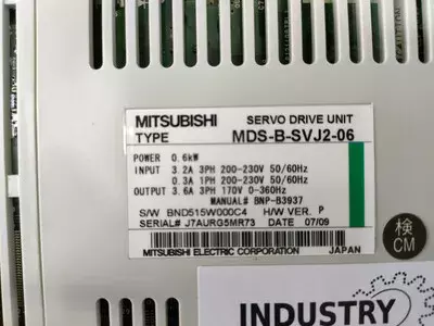 Mitsubishi MDS-B-SVJ2-06 Servo Drive Unit