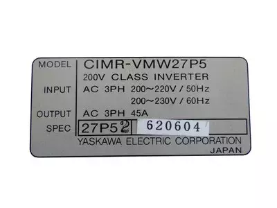 Yaskawa CIMR-VMW27P5 Varispeed 626 VM3