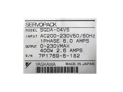 Yaskawa SGDA-04VS Servopack